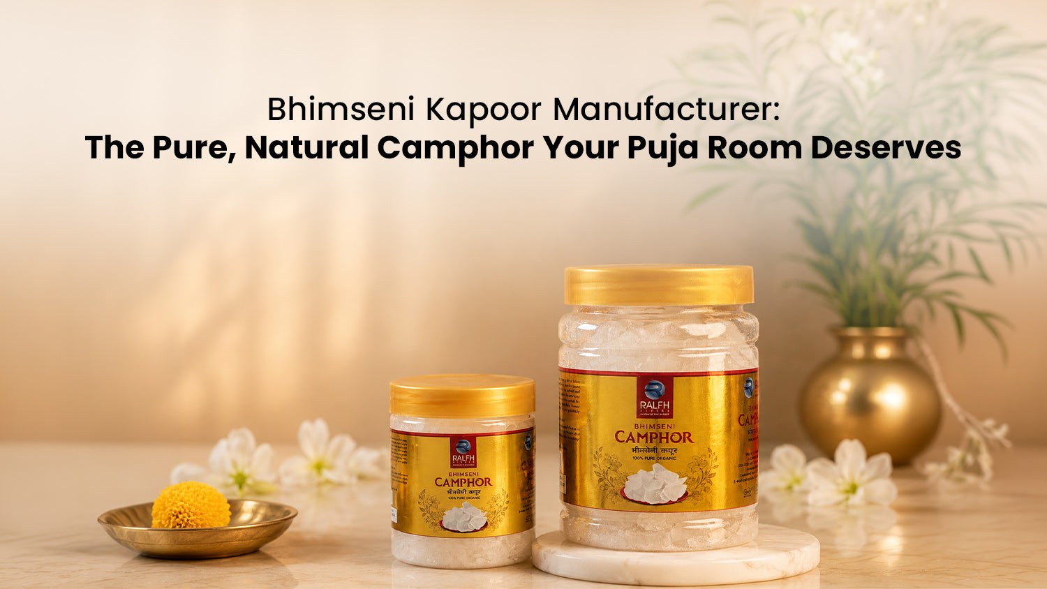 Bhimseni Kapoor Manufacturer | Pure Natural Camphor for Puja & Daily ...